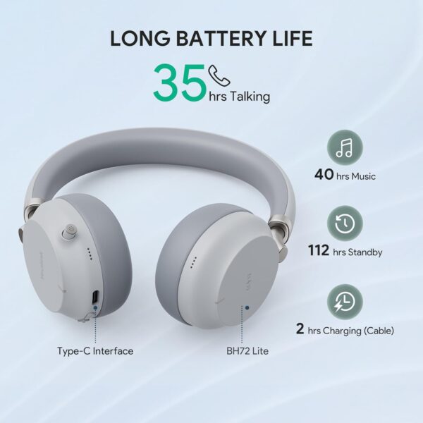 Yealink BH72 Lite Bluetooth Teams Light Gray USB-A | EG-tech